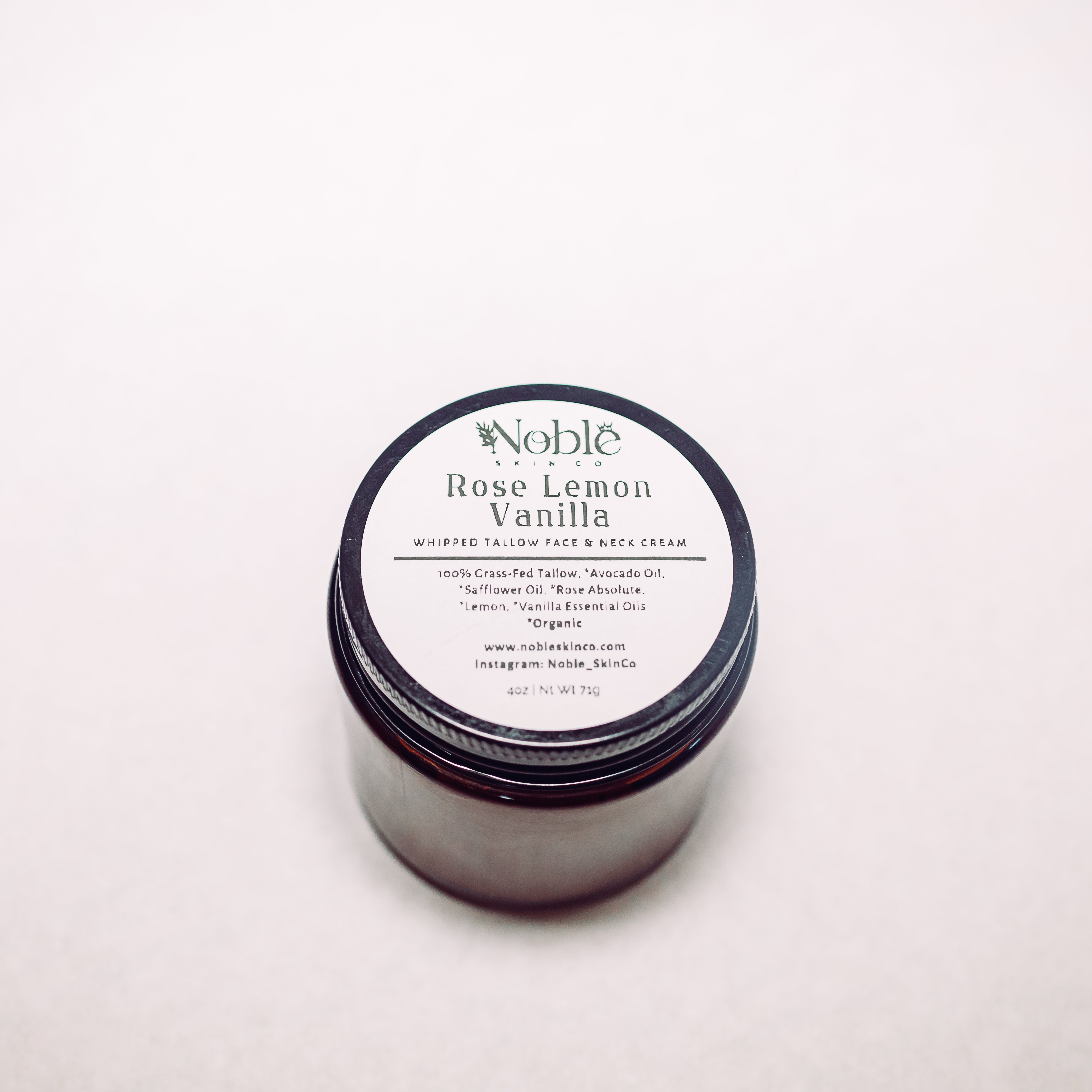 Rose Lemon Vanilla Face Cream | Noble Skin Co. – Noble Skin Company