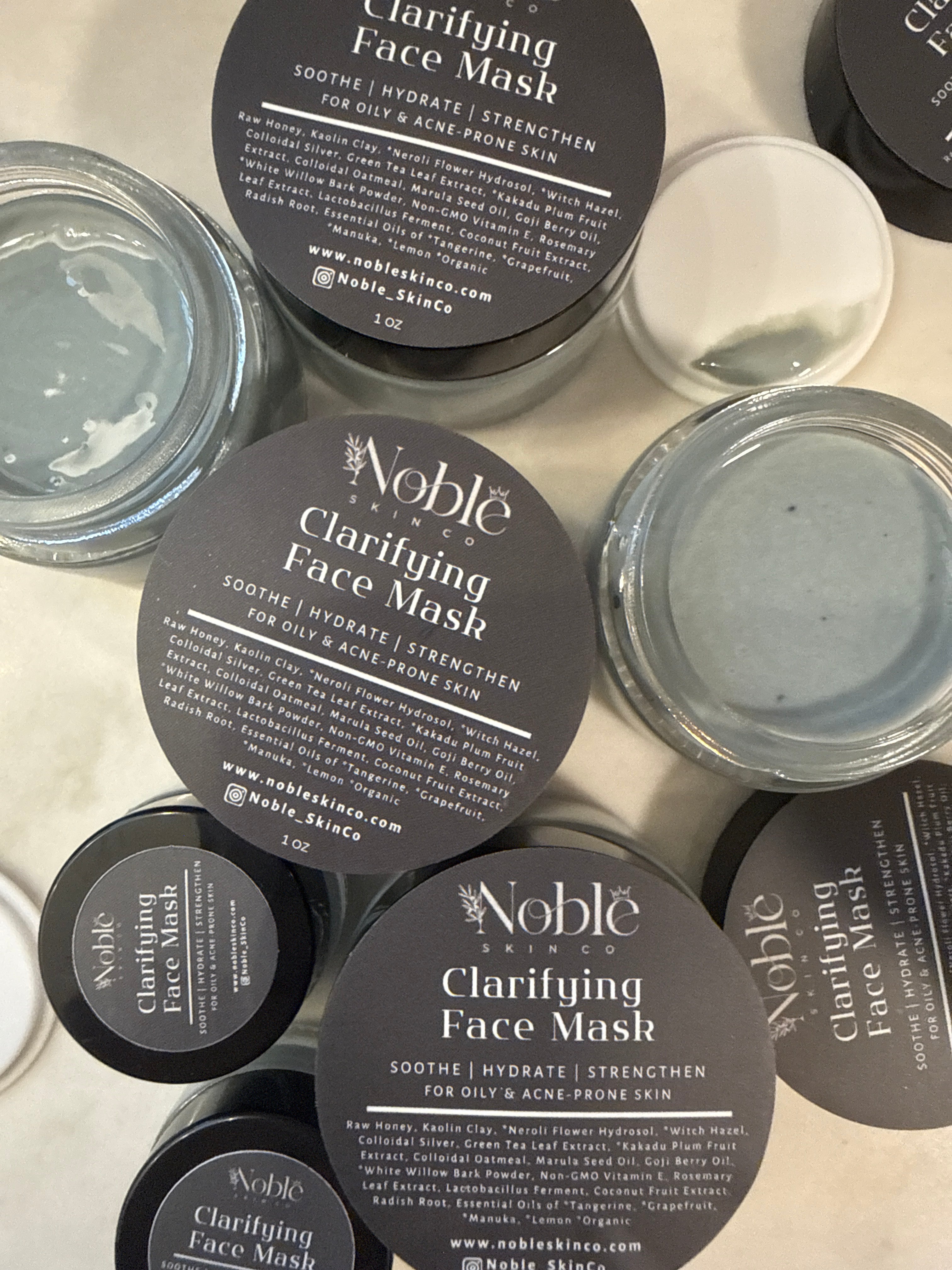 Blue Tansy Clarifying Face Mask | Honey Clay Mask for Acne-Prone Skin ...